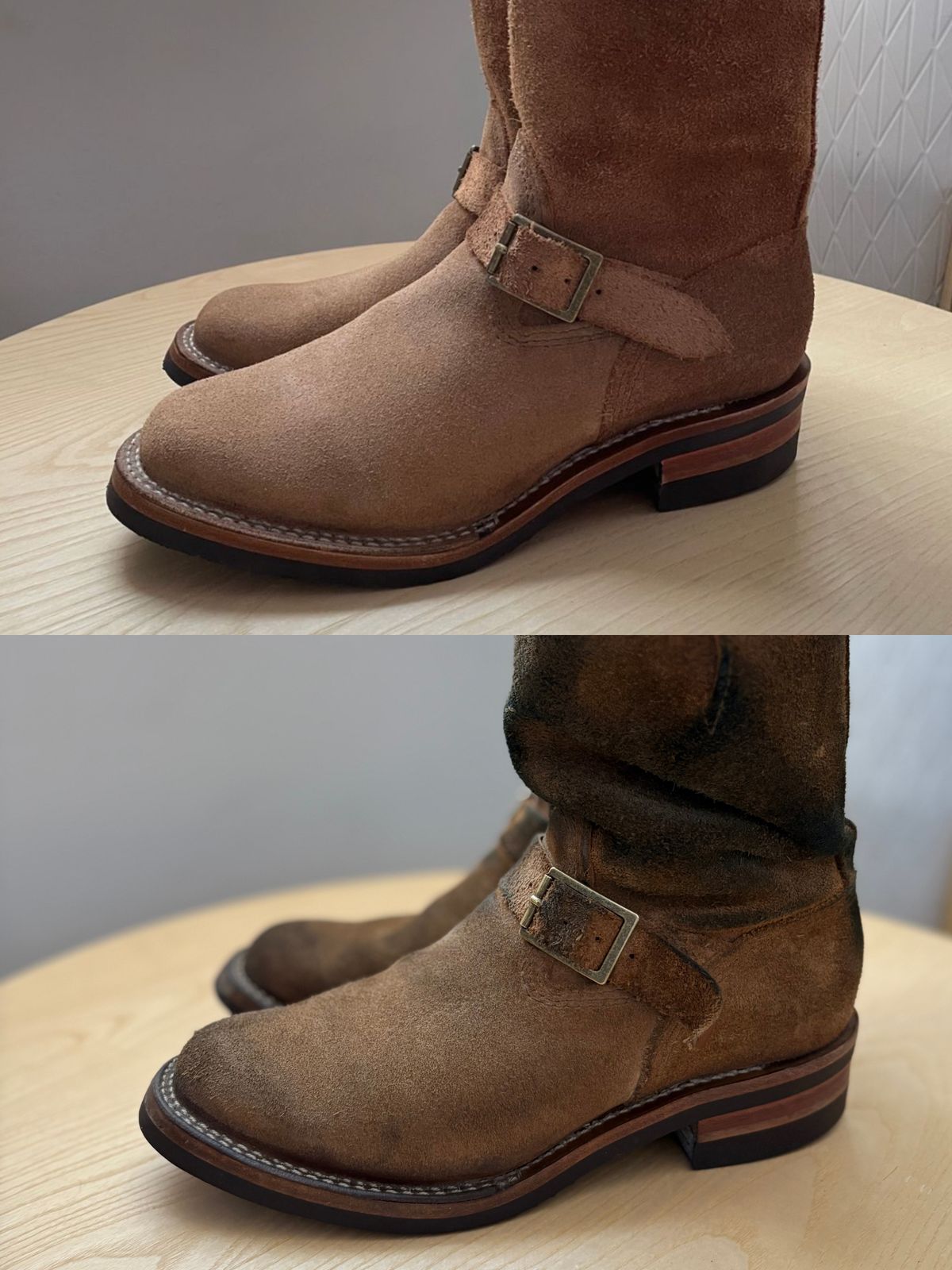 Wesco x Ship John Derroll Boot in Seidel British Tan Domain Roughout ...