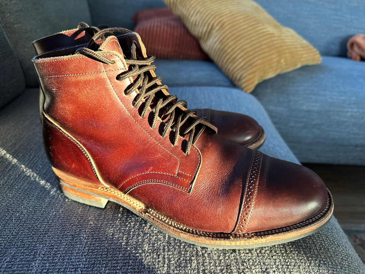 Viberg Service Boot in Seidel Brown Double Shot | Patina Project