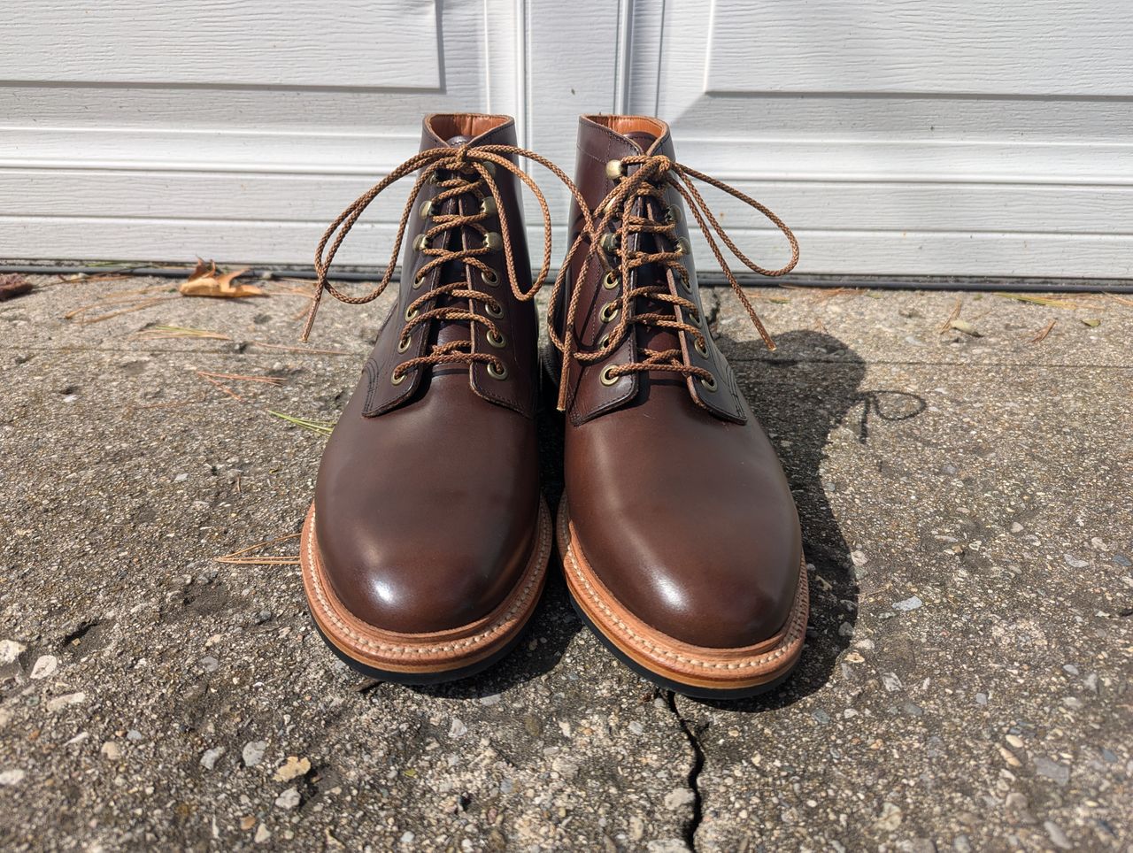Grant Stone Diesel Boot in Horween Crimson Chromexcel | Patina Project