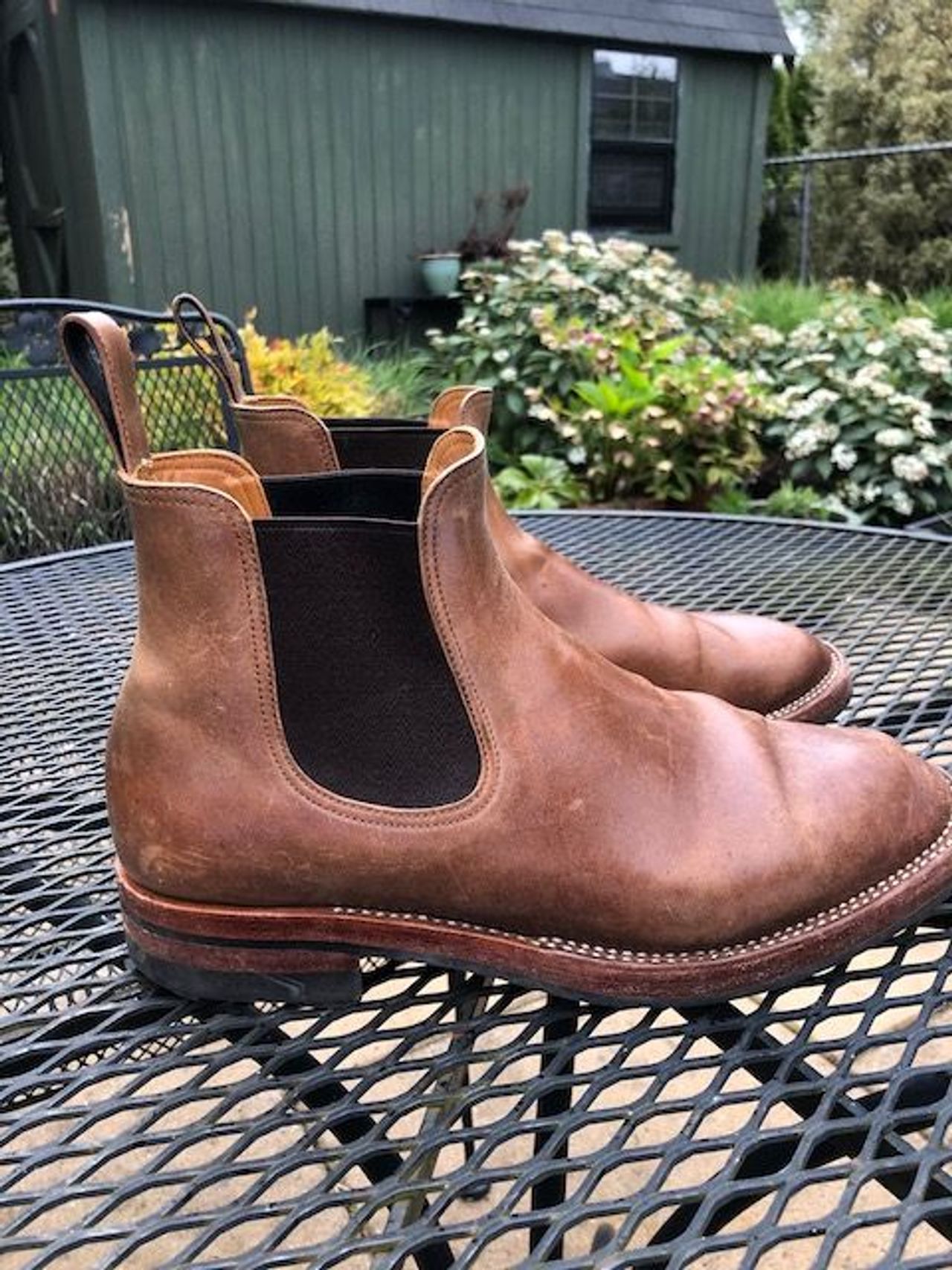 Benzein The Seventh Chelsea Boot in Maryam Toscanello Horsebutt ...