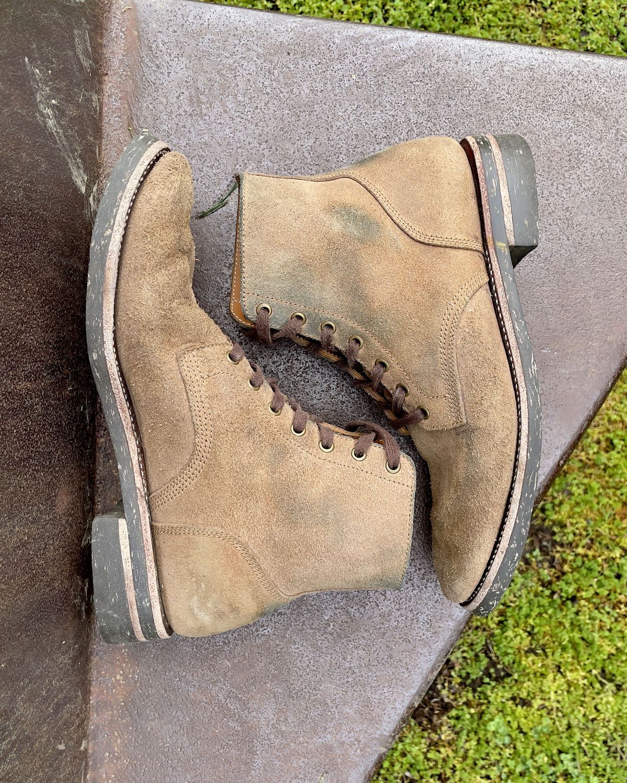 Midas Service Boot in Horween Natural Chromexcel Roughout | Patina Project