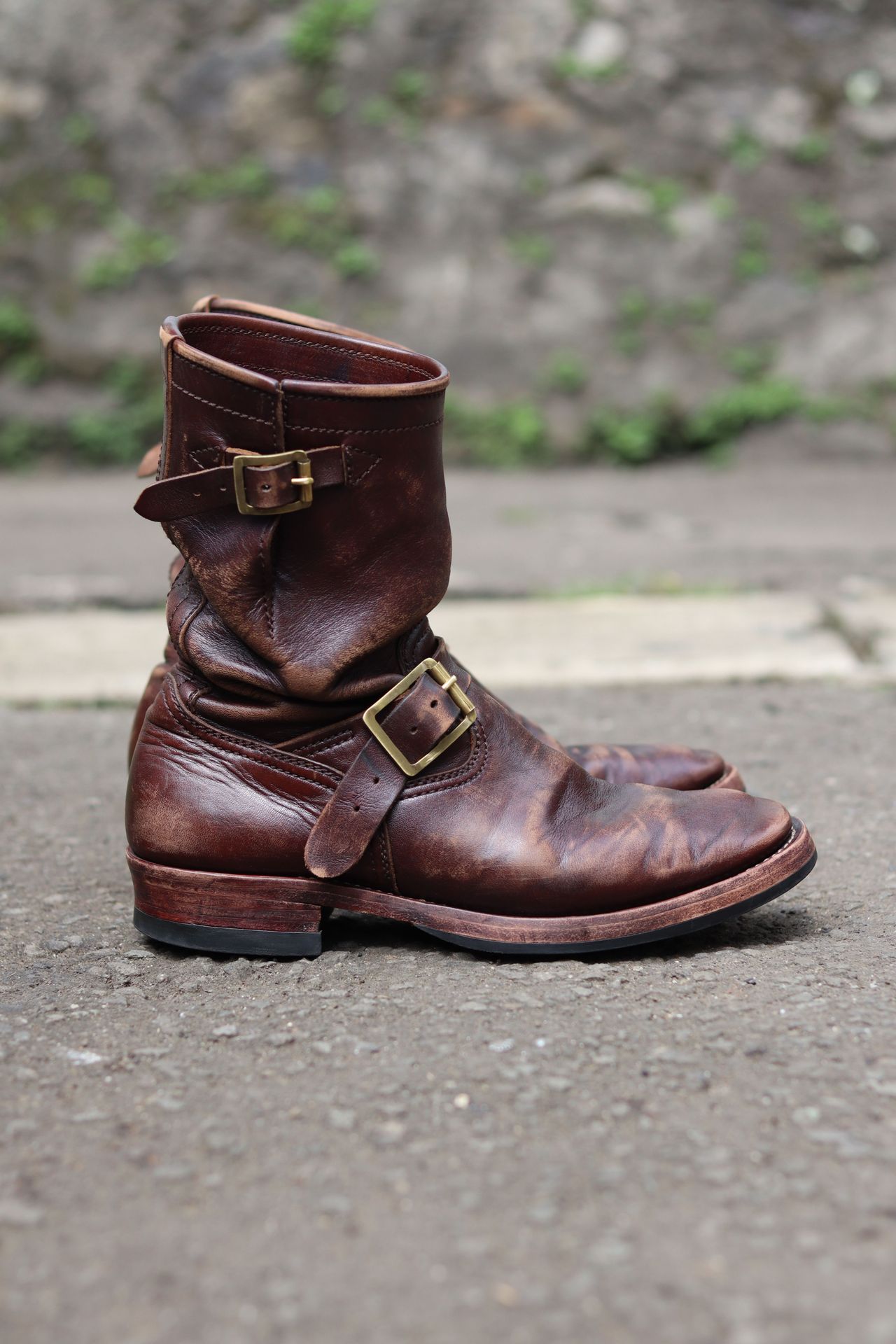 Benzein The Keeper 'Type 2' Engineer Boot in Horween Brown Chromexcel ...
