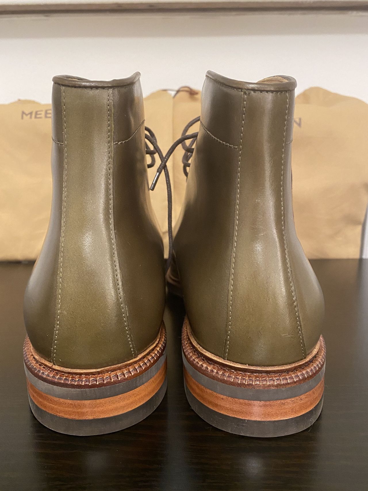 Meermin Derby Boot in Shinki Olive Shell Cordovan | Patina Project