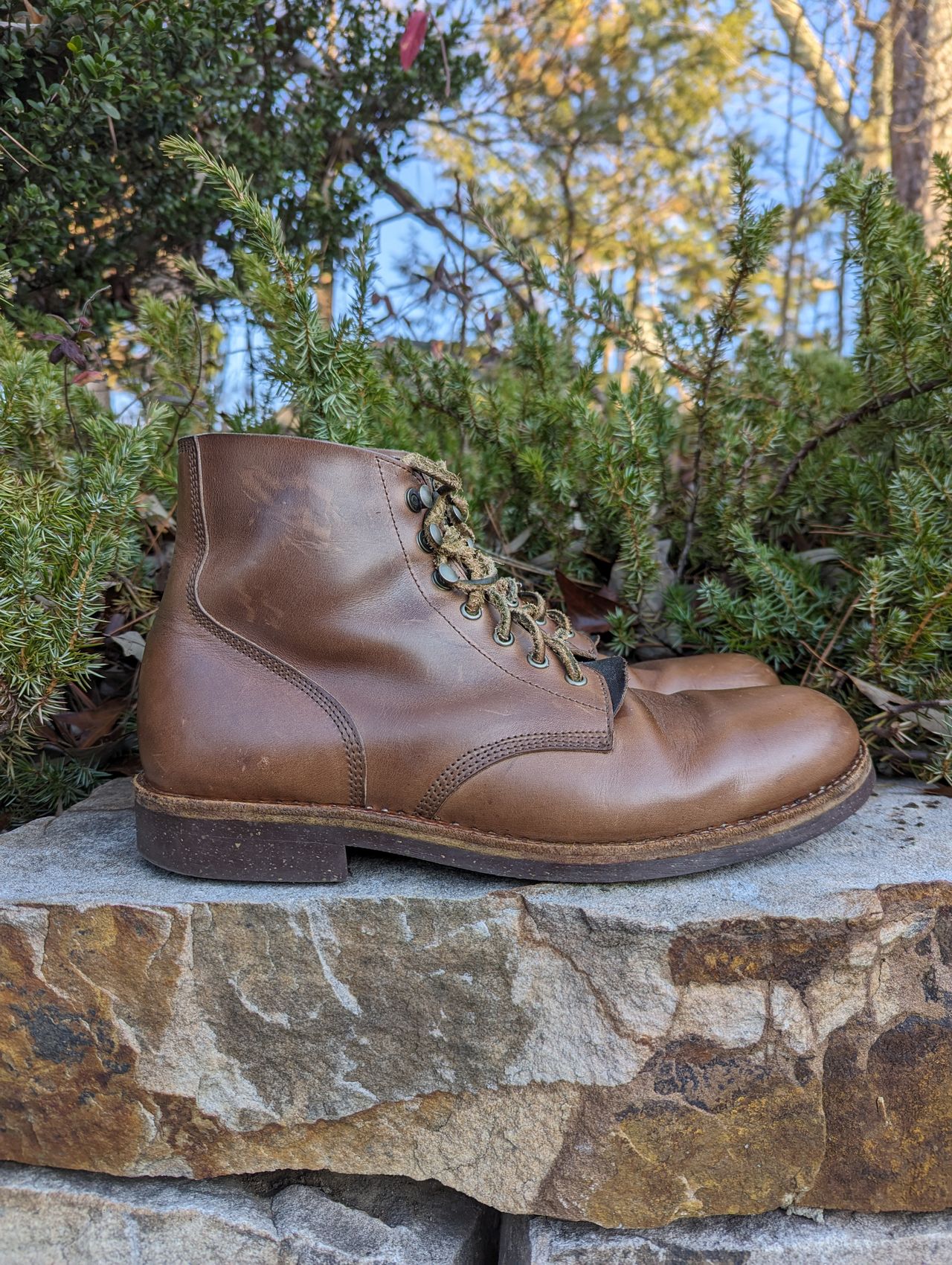 Oak Street Bootmakers Field Boot in Horween Natural Chromexcel | Patina ...