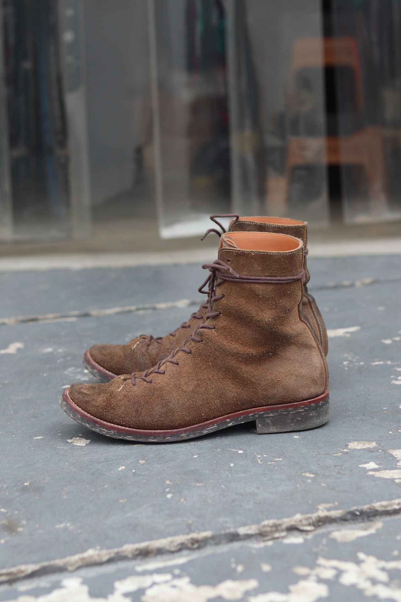 Briselblack The Buck Wholecut Lace to Toe in Horween Natural Chromexcel ...