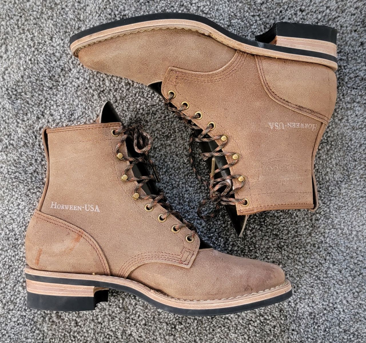 Wesco Hendrik in Horween Natural Chromexcel Horsehide Roughout | Patina ...