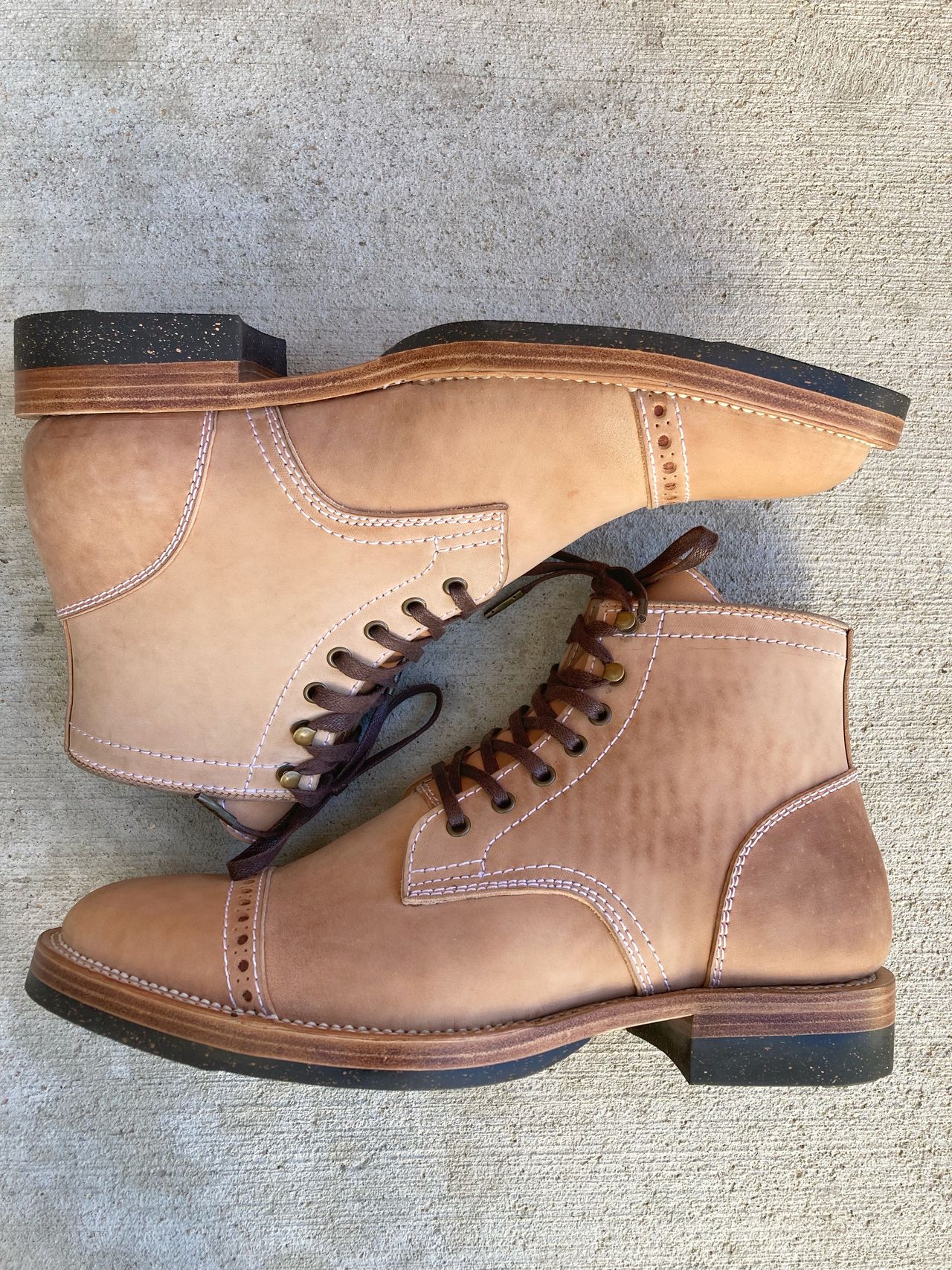 Santalum Milestone Service Boot in Conceria Cloe Crust Shell Cordovan ...