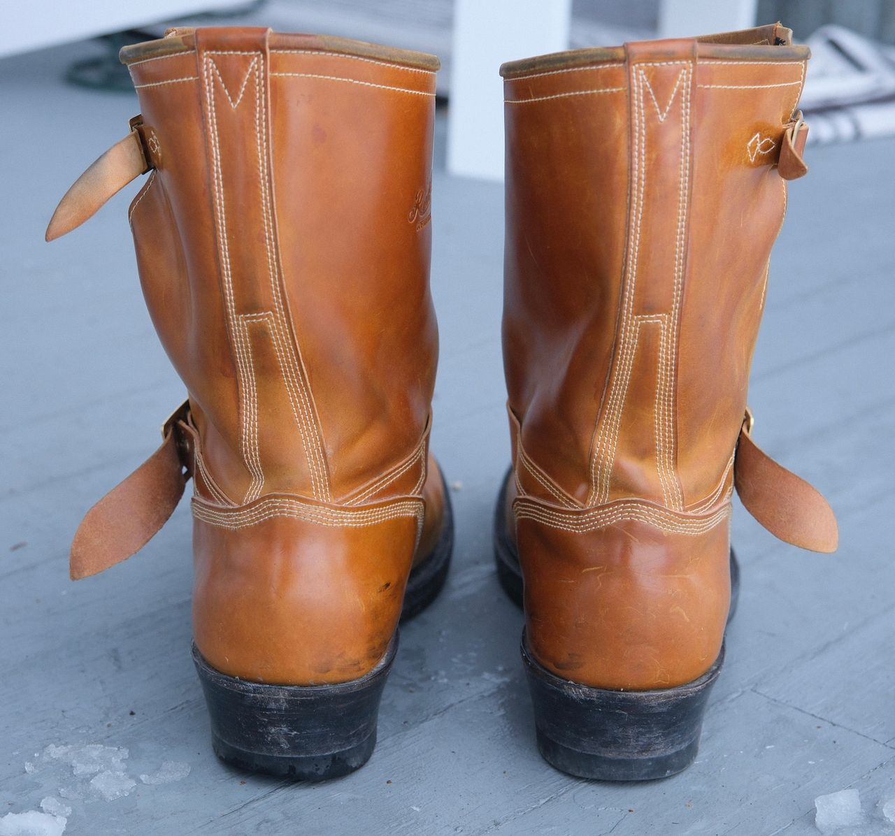 Role Club Engineer Boots in Horween Amaretto Shell Cordovan | Patina ...