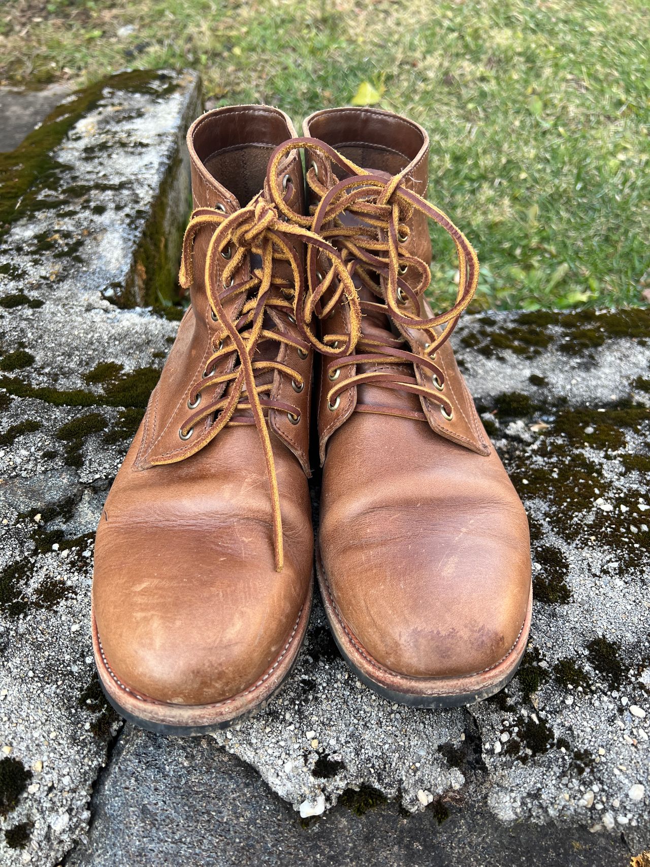 Oak Street Bootmakers Trench Boot in Horween Natural Chromexcel ...