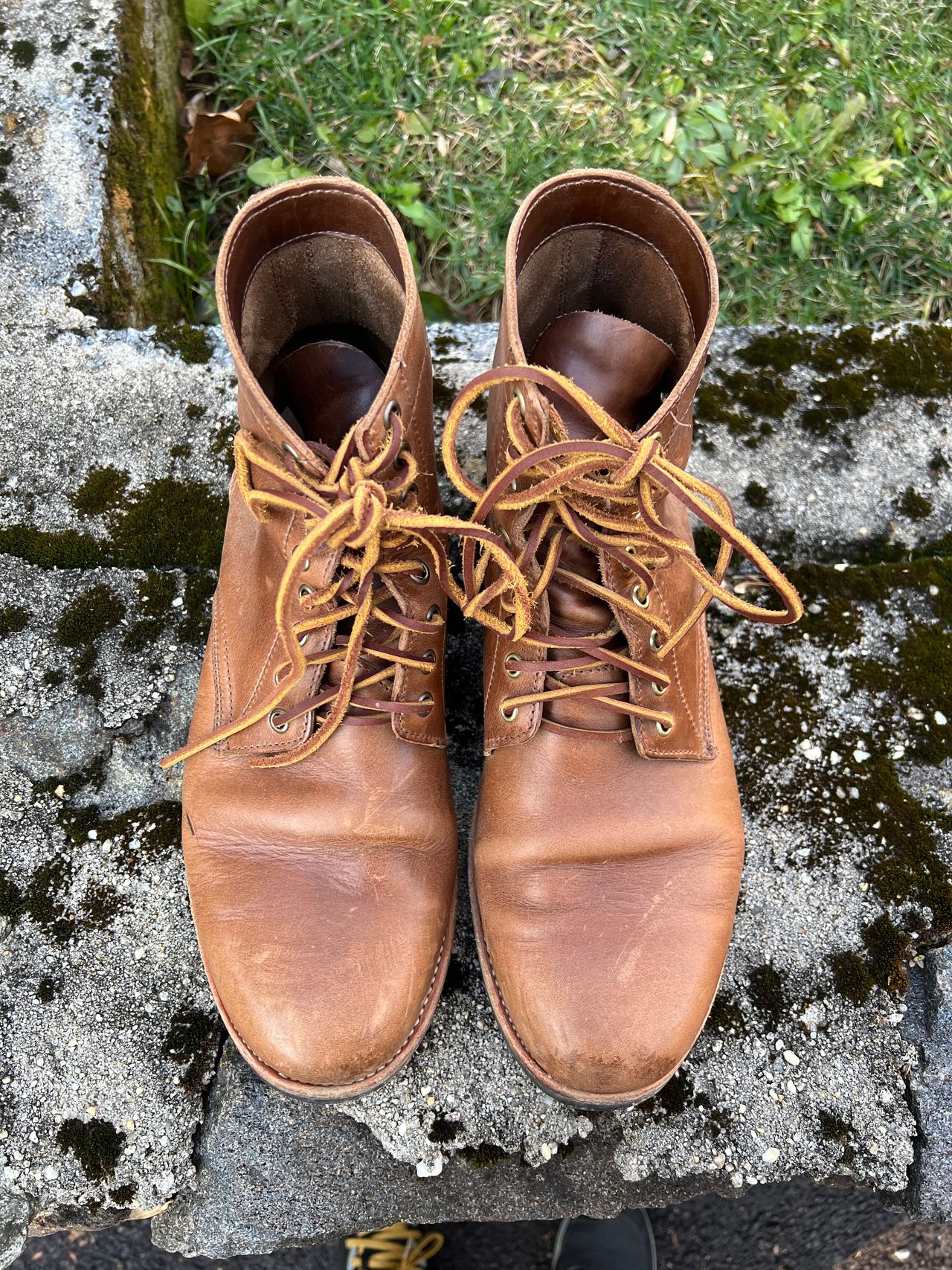 Oak Street Bootmakers Trench Boot in Horween Natural Chromexcel ...