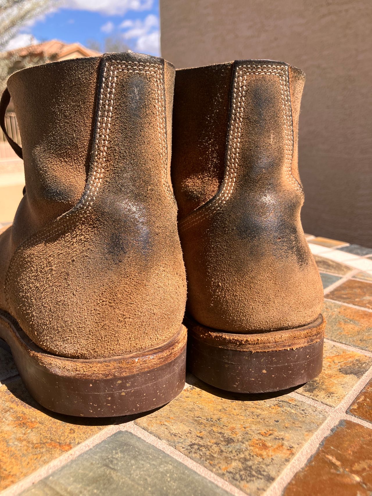 Oak Street Bootmakers Field Boot in Horween Natural Chromexcel Roughout ...