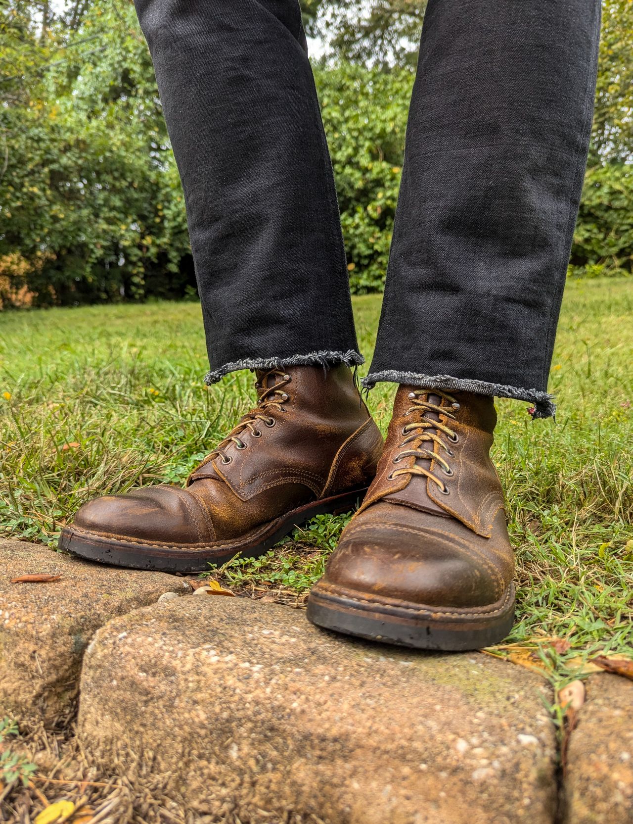 White's MP-Sherman Toe Cap in Horween Cinnamon Waxed Flesh | Patina Project