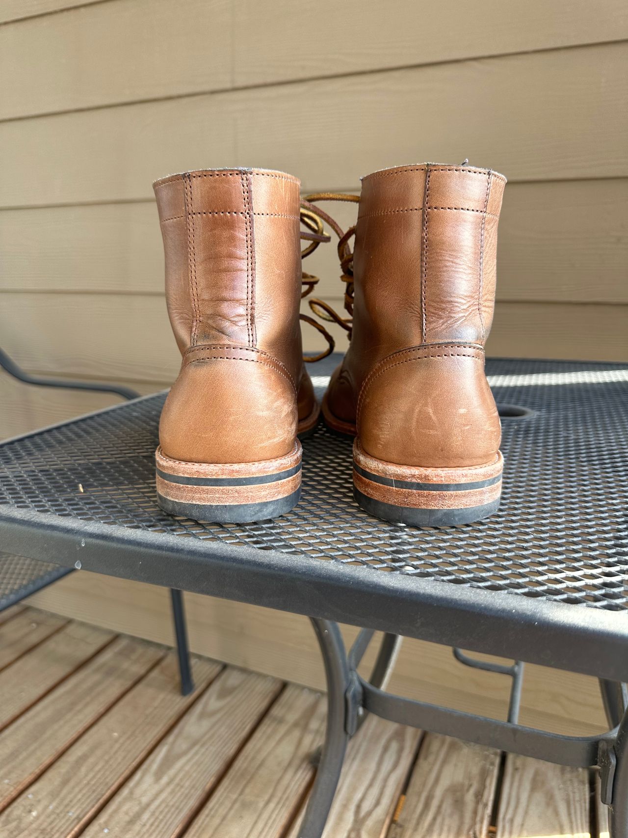 Oak Street Bootmakers Trench Boot in Horween Natural Chromexcel ...