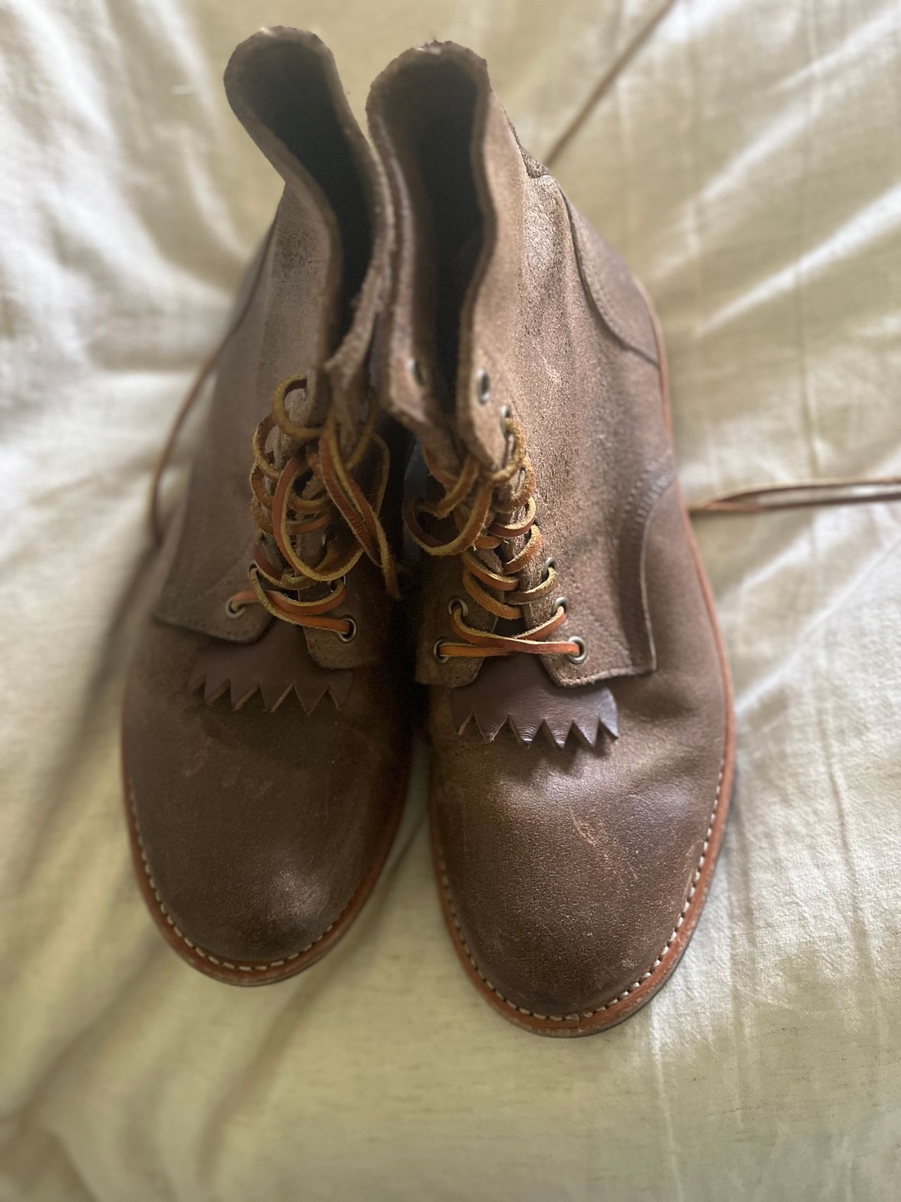 Oak Street Bootmakers Trench Boot in Horween Natural Chromexcel ...