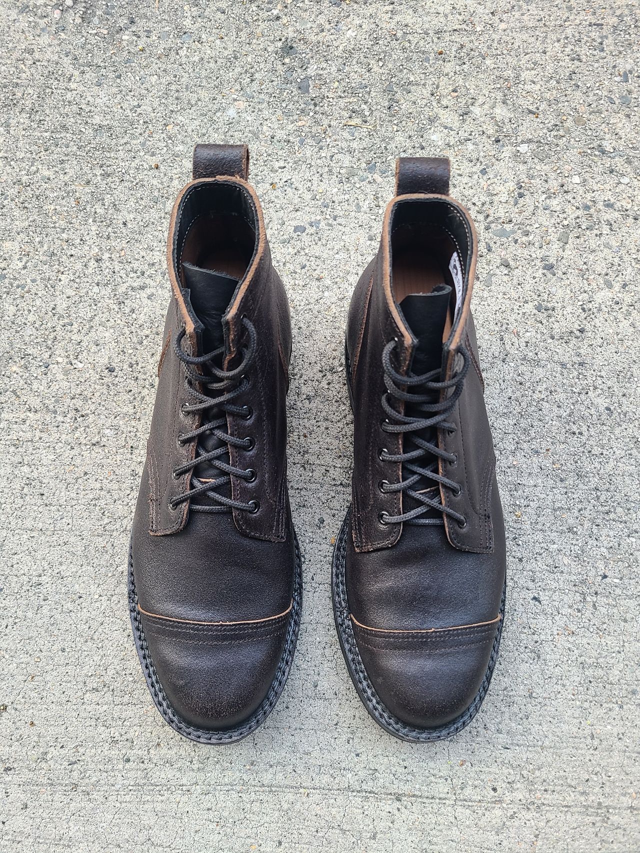 Truman Service Boot in Horween Black Waxed Flesh | Patina Project