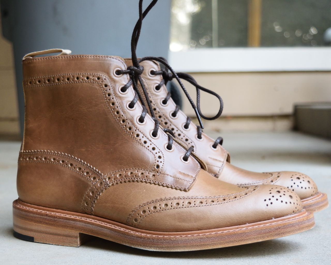 Tricker's Stow Country Boot in Horween Natural Chromexcel | Patina Project