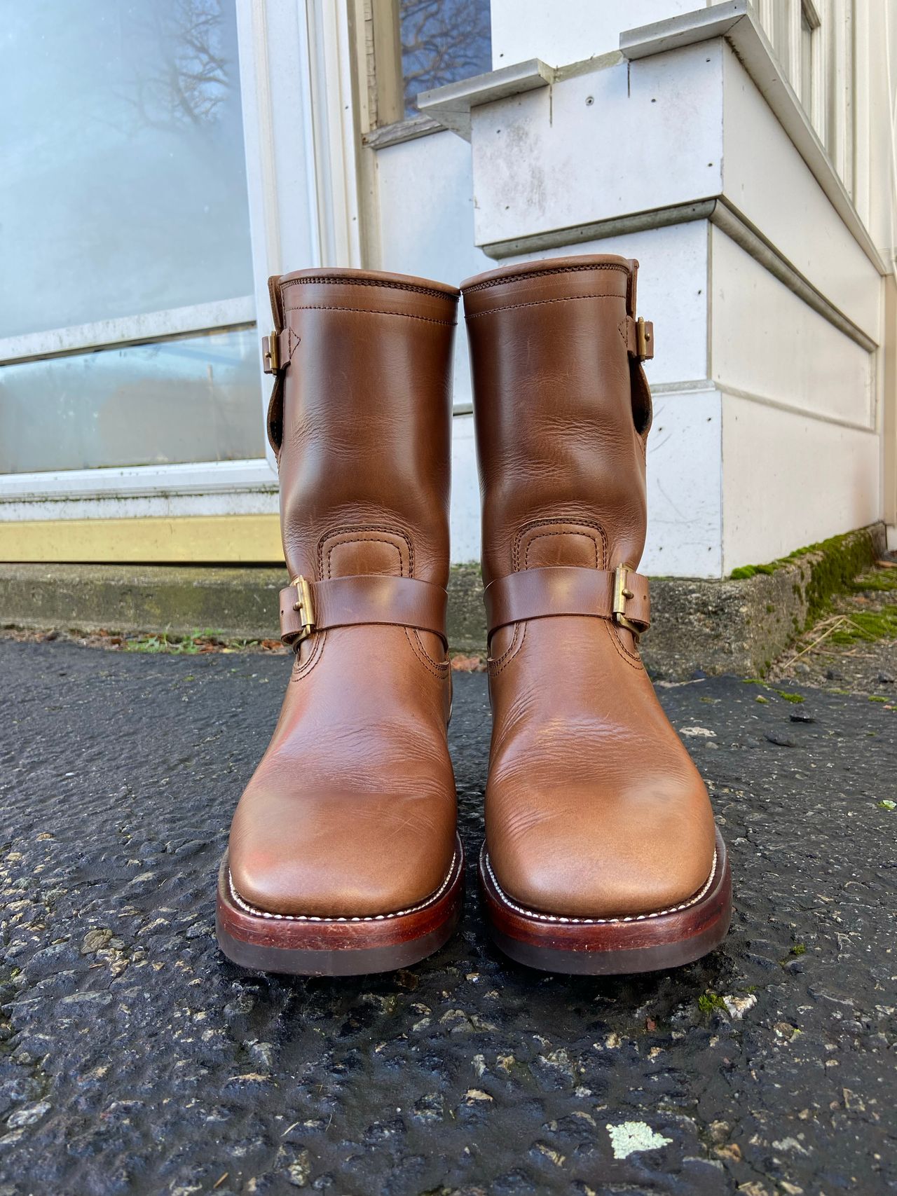Benzein The Keeper 'Type 2' Engineer Boot in Horween Natural Chromexcel ...