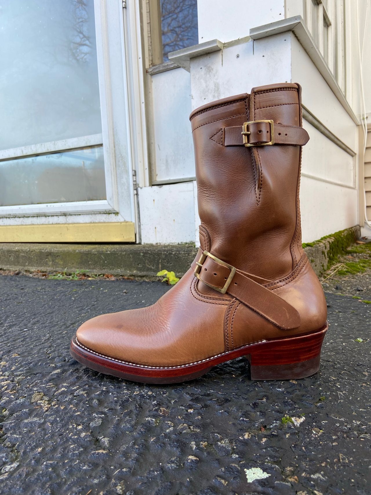 Benzein The Keeper 'Type 2' Engineer Boot in Horween Natural Chromexcel ...