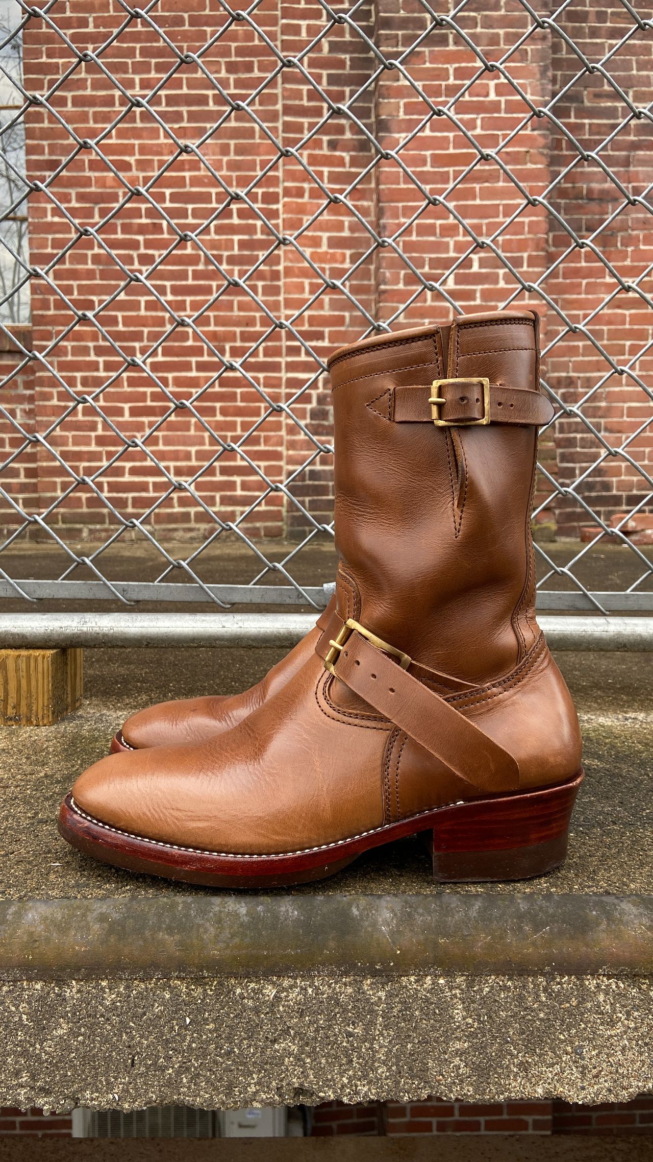 Benzein The Keeper 'Type 2' Engineer Boot in Horween Natural Chromexcel ...