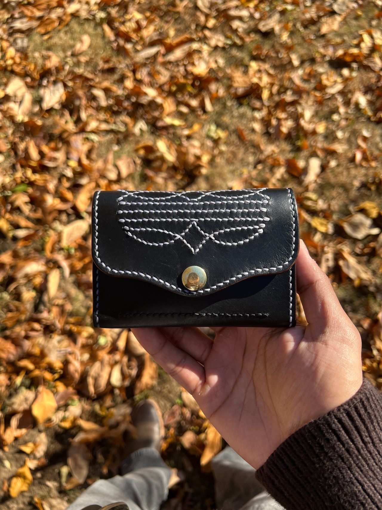 Black Lotus Leather Custom in Horween Black Chromexcel & Conceria ...