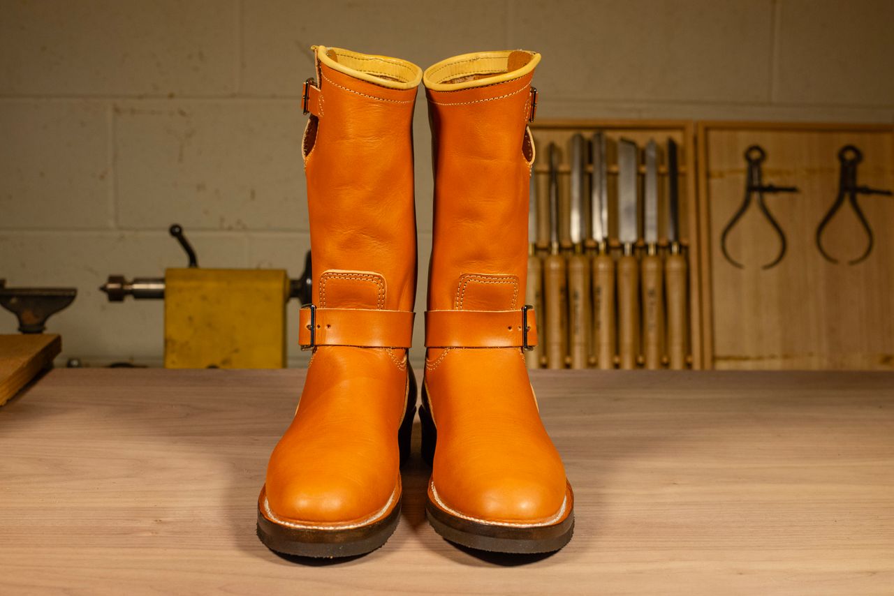 Oldspeed Engineer Sample in Wickett & Craig Tan English Bridle | Patina ...