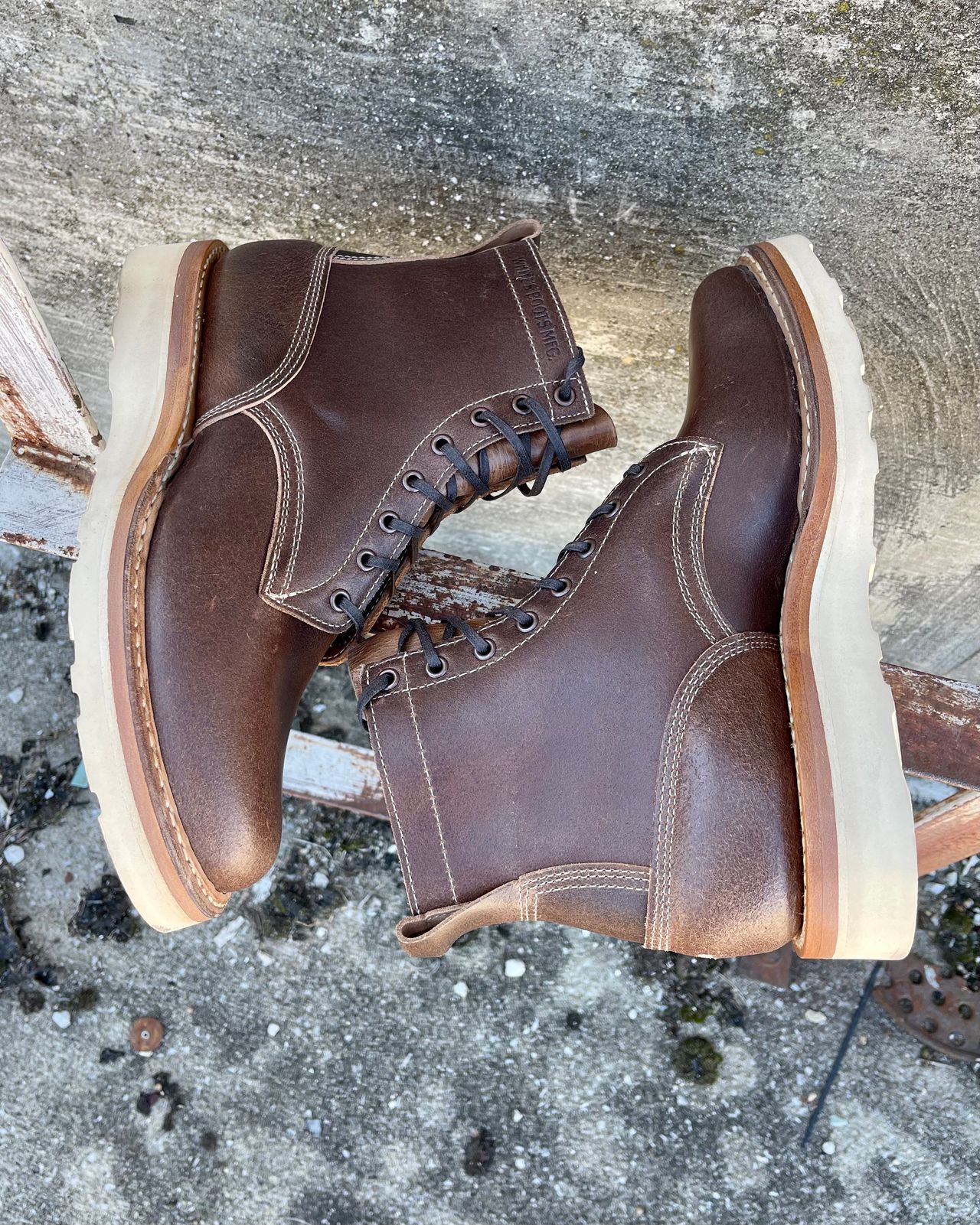 White's 350 Cruiser in Horween Natural Chromexcel Roughout | Patina Project