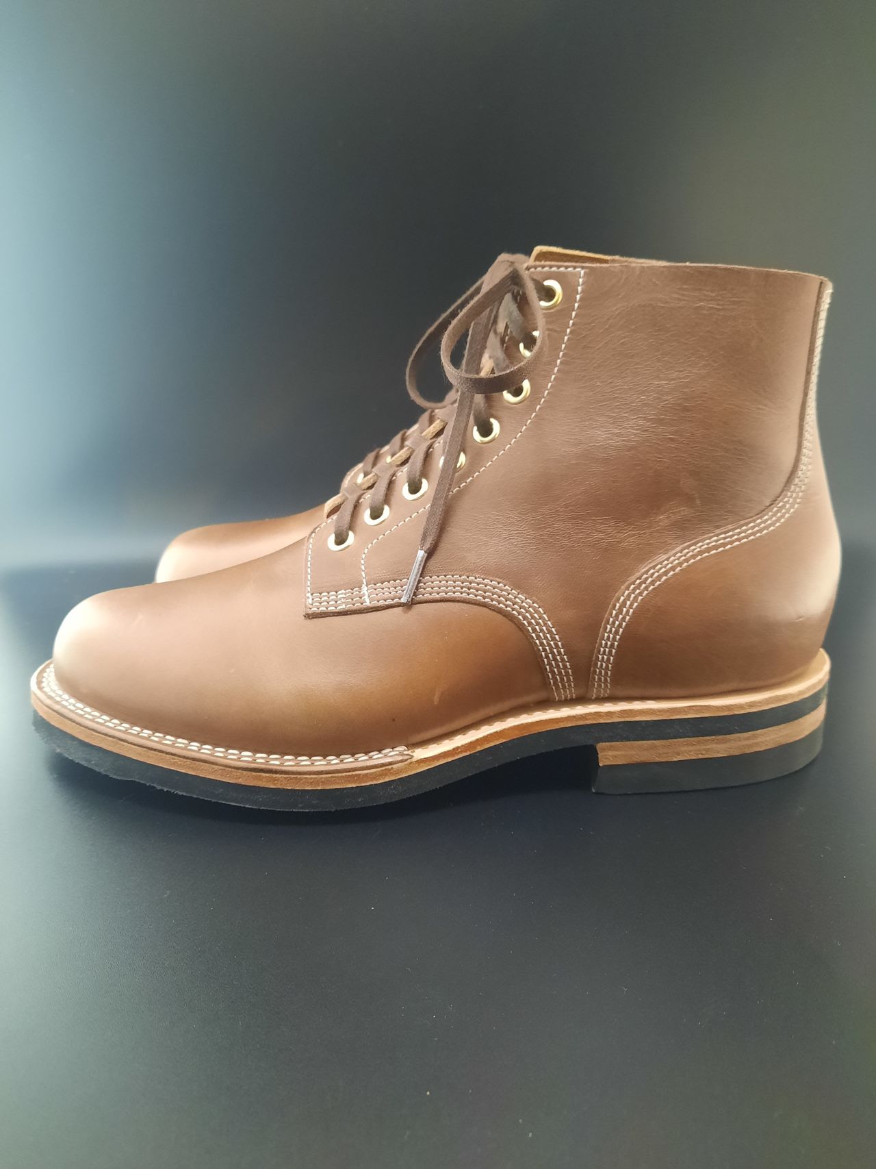 New River Boot Z43 Boondocker in Horween Natural Chromexcel Strips ...