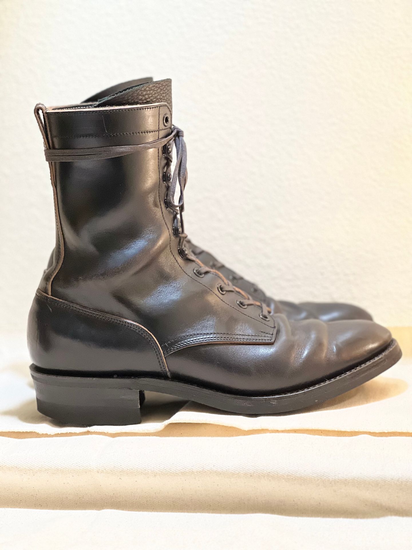 Rolling Dub Trio Griffin 8.5" Plain Toe Boots in Original Black ...