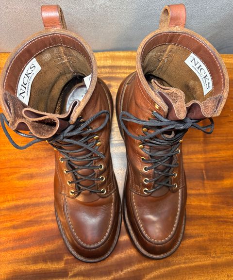 Nicks Builder Pro Moc Toe Steel Toe in Seidel 1964 Brown Smooth | Photo ...