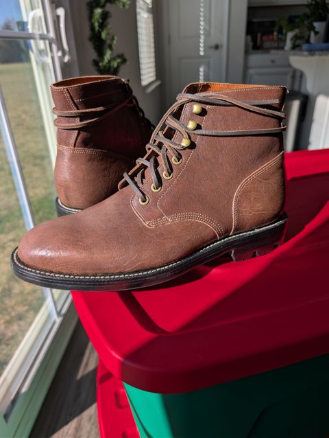 Grant Stone Diesel Boot in Maryam Chocolate Washed Horsehide | Photo by ...