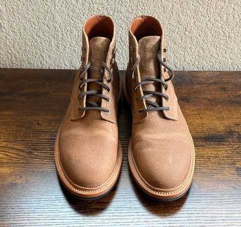 Grant Stone Diesel Boot in C.F. Stead Natural Waxy Commander Suede ...