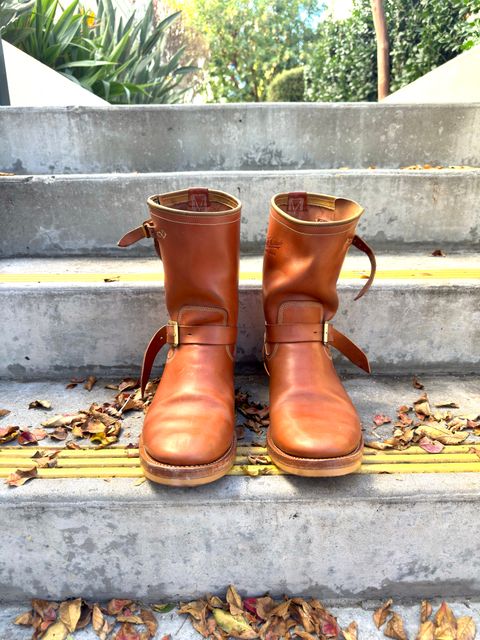 Role Club Engineer Boots in Natural Italian Horsehide | Photo by ...