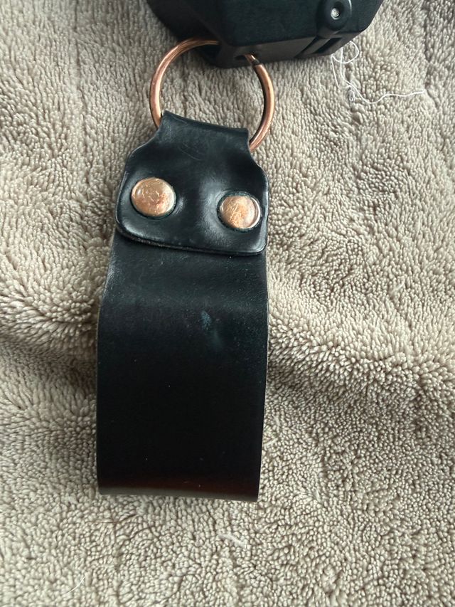 Ashland Leather Belt Loop Key Ring in Horween Black Shell Cordovan ...