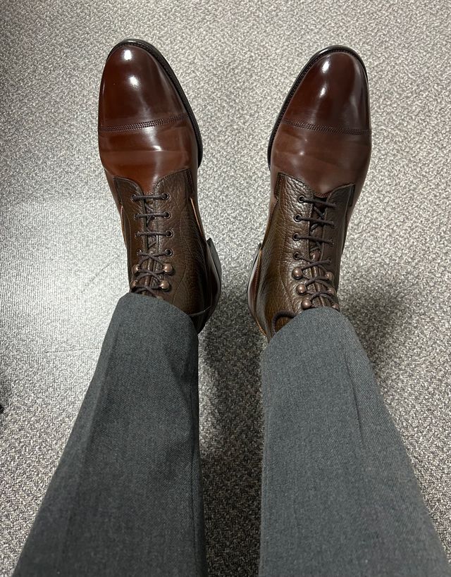 Edward Green Galway in Horween Cognac Shell Cordovan & Dark Brown ...