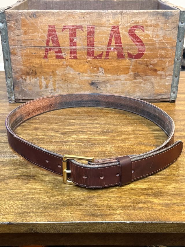 Nicks Heritage Belt in Wickett & Craig Buck Brown Double Stuffed ...