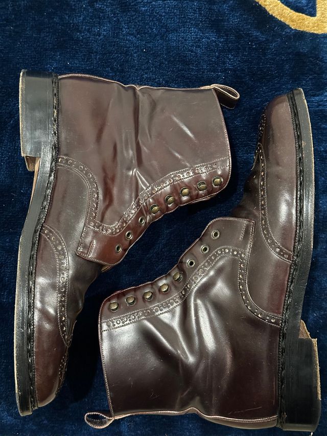 Vass Hungary Budapest High Boots in Horween Color 8 Shell Cordovan ...
