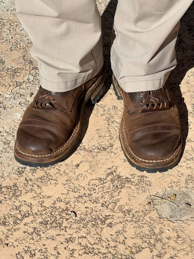 White's Custom Model in Horween Cinnamon Waxed Flesh | Photo by ...