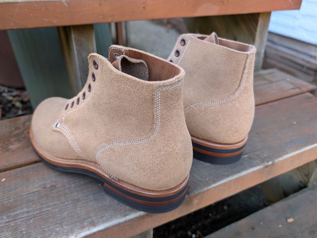 Viberg Boondocker in Horween Marine Field Roughout & Horween Natural ...