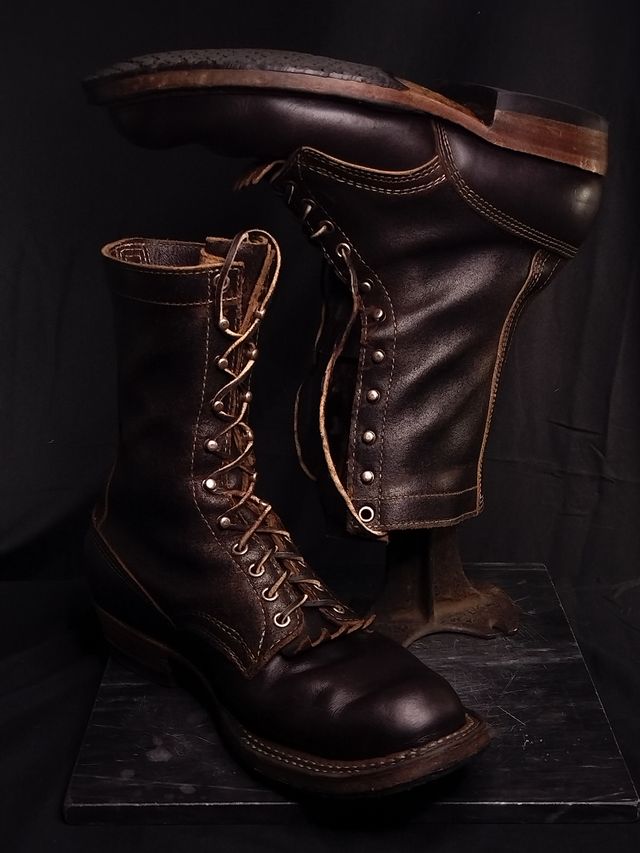White's Custom Model in Horween Dark Brown Waxed Flesh & Seidel Brown ...