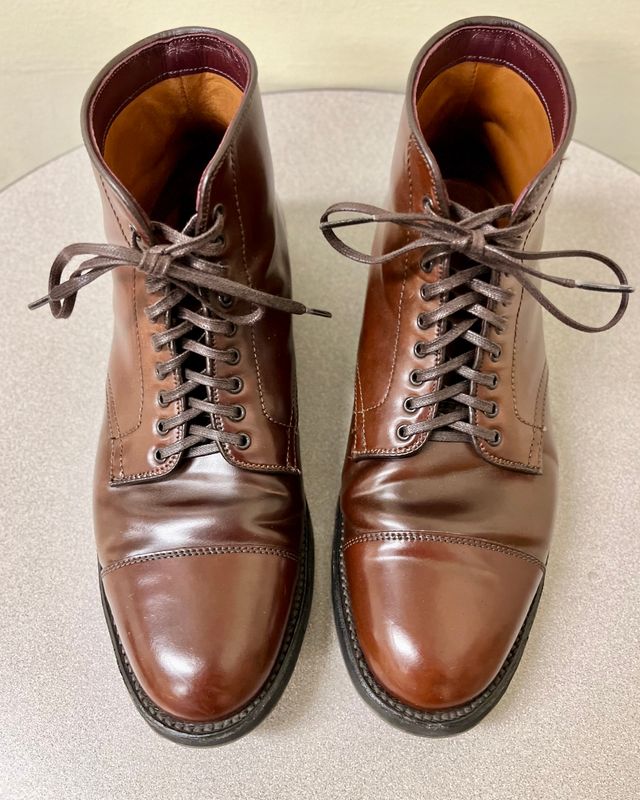 Alden Straight Tip Boot in Horween Color 8 Shell Cordovan | Patina Project