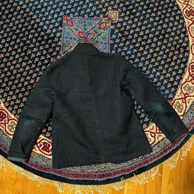 Shockoe Atelier Quilted jacket in 13oz. quilted and double faced indigo ...