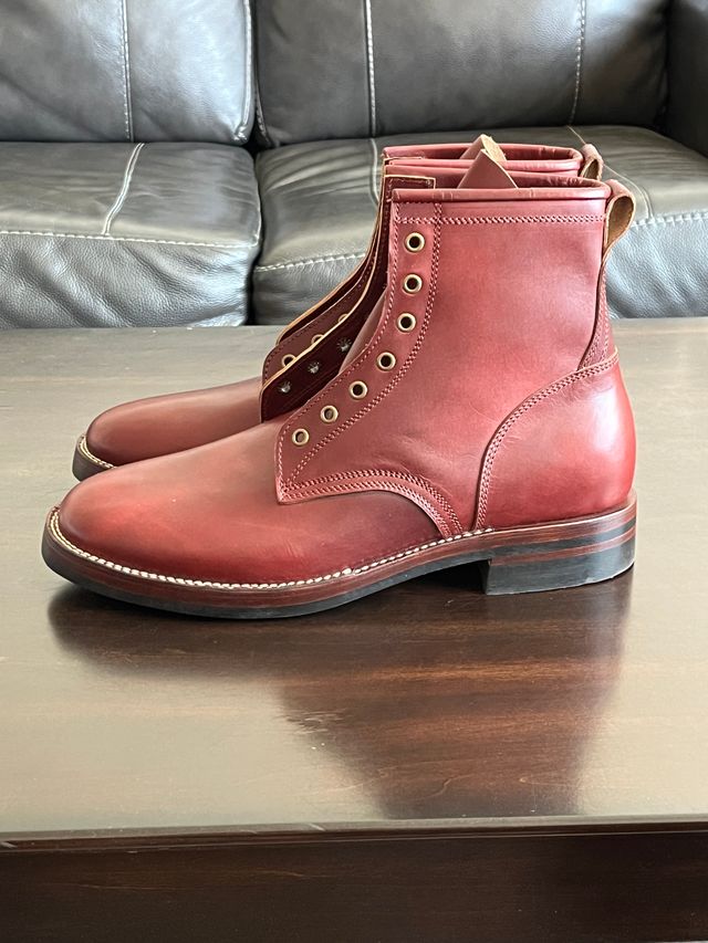 Caswell Garrett in Gallun Burgundy Viking Calf | Photo by OldManSteez ...