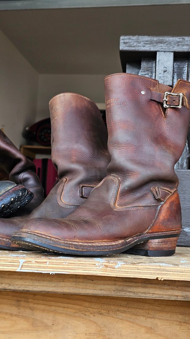 White's Nomad Engineer Boots in Brown Distress | Photo by arriaga214 | November 16, 2025 ...
