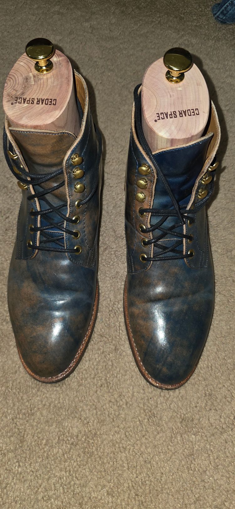 BLKBRD Custom Model in Rocado Ultraviolet Marbled Shell Cordovan ...