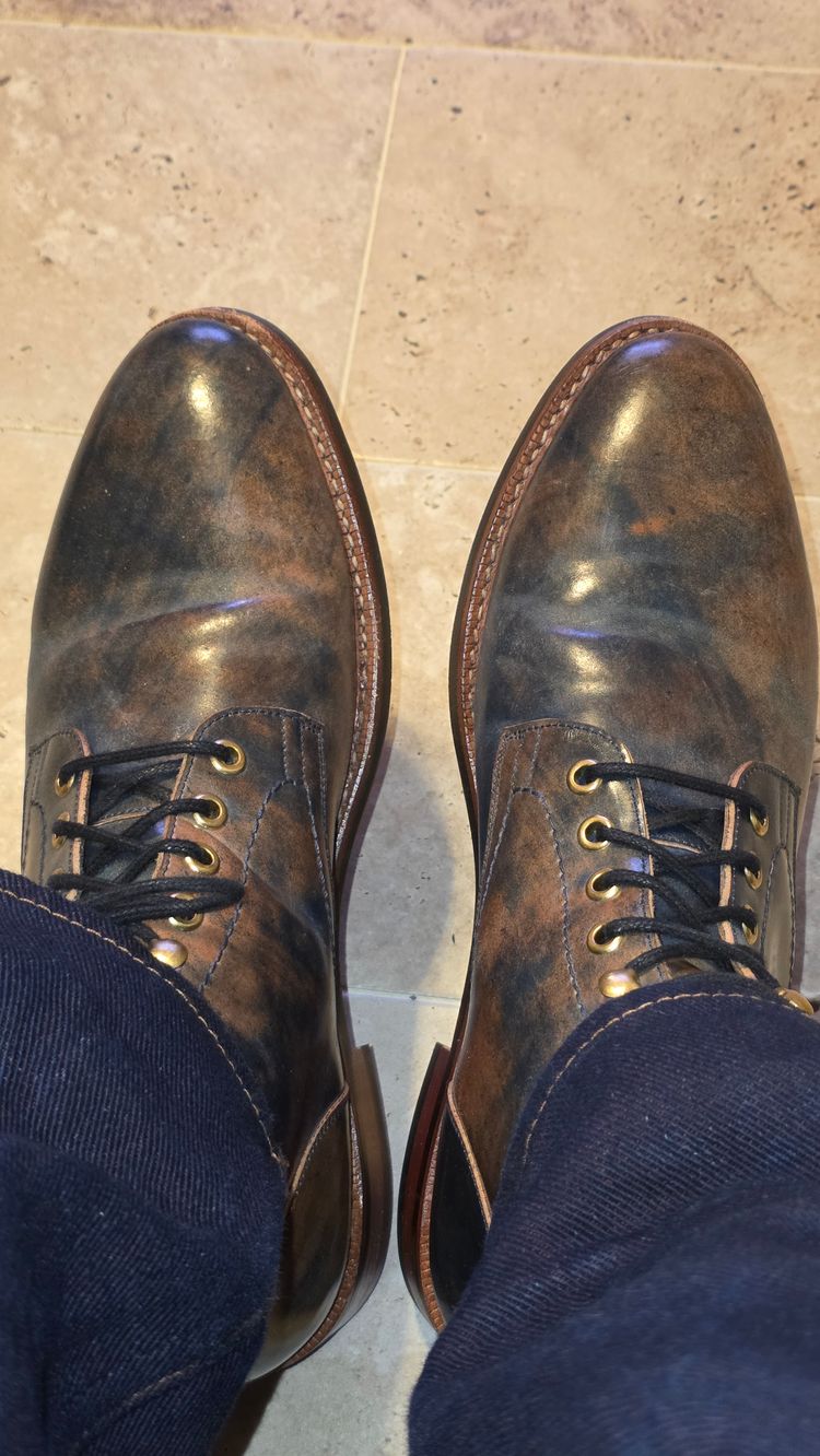 BLKBRD Custom Model in Rocado Ultraviolet Marbled Shell Cordovan ...