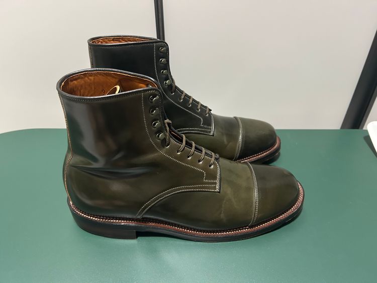 Viberg Halkett in Horween Old Bronze Shell Cordovan | Photo by Patrick ...