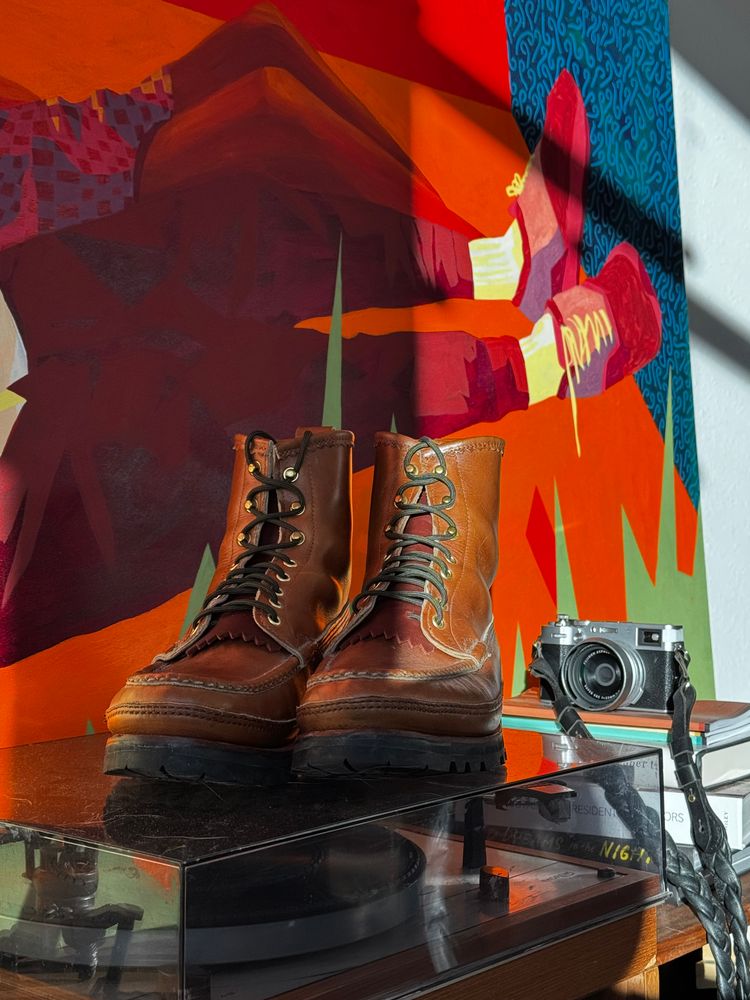 Russell Moccasin Custom Backcountry Triple Vamp in S.B. Foot Chestnut ...