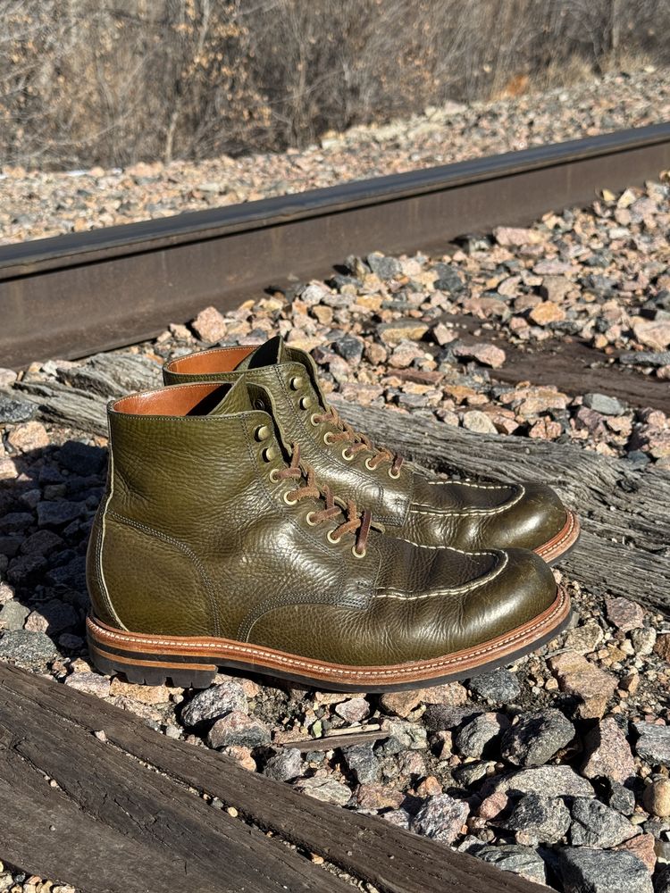 Grant Stone Brass Boot in Badalassi Carlo Oliva Minerva Box | Photo by ...