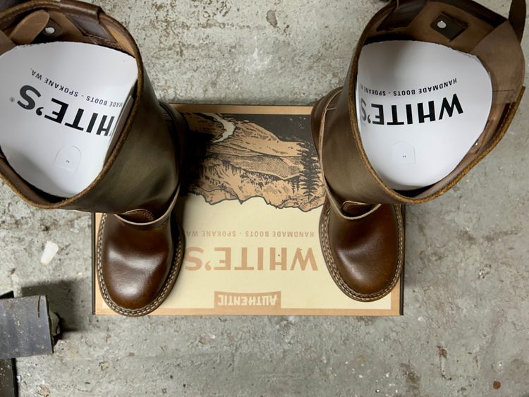 White's Nomad Engineer Boots in Horween Cinnamon Waxed Flesh | Photo by Vic | December 4, 2025 ...