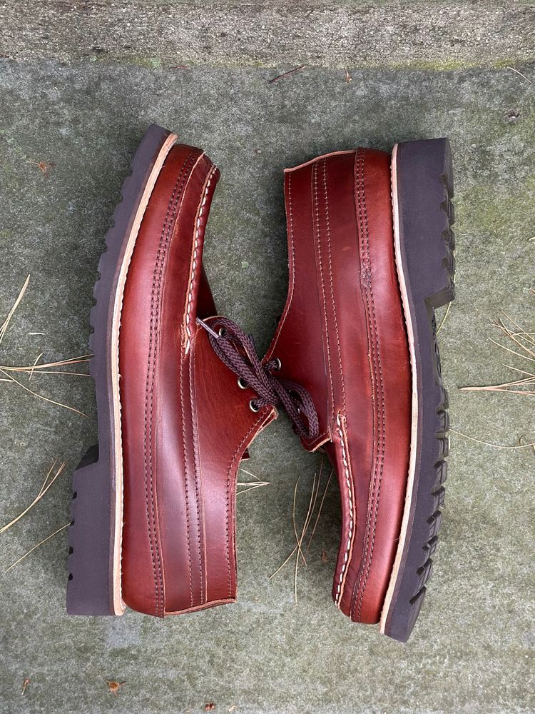 Russell Moccasin Fishing Oxford in Seidel British Tan Double Shot ...